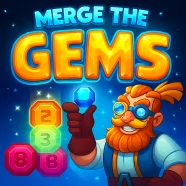 Merge the Gems, a new game about gems and gnomes.